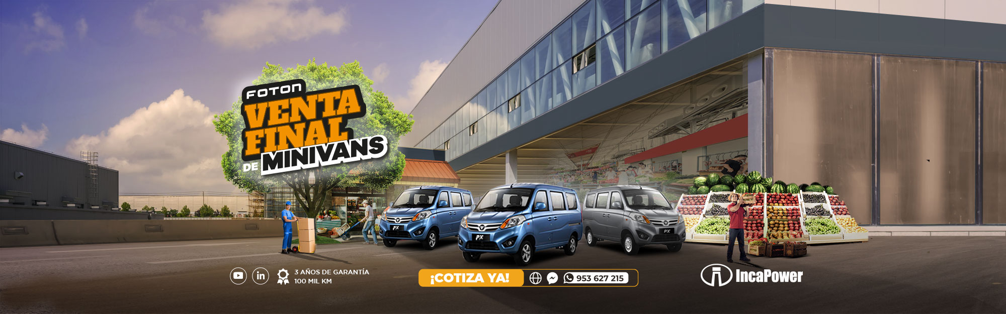 Foton Perú ahora en IncaPower - Vehículos comerciales y de pasajeros